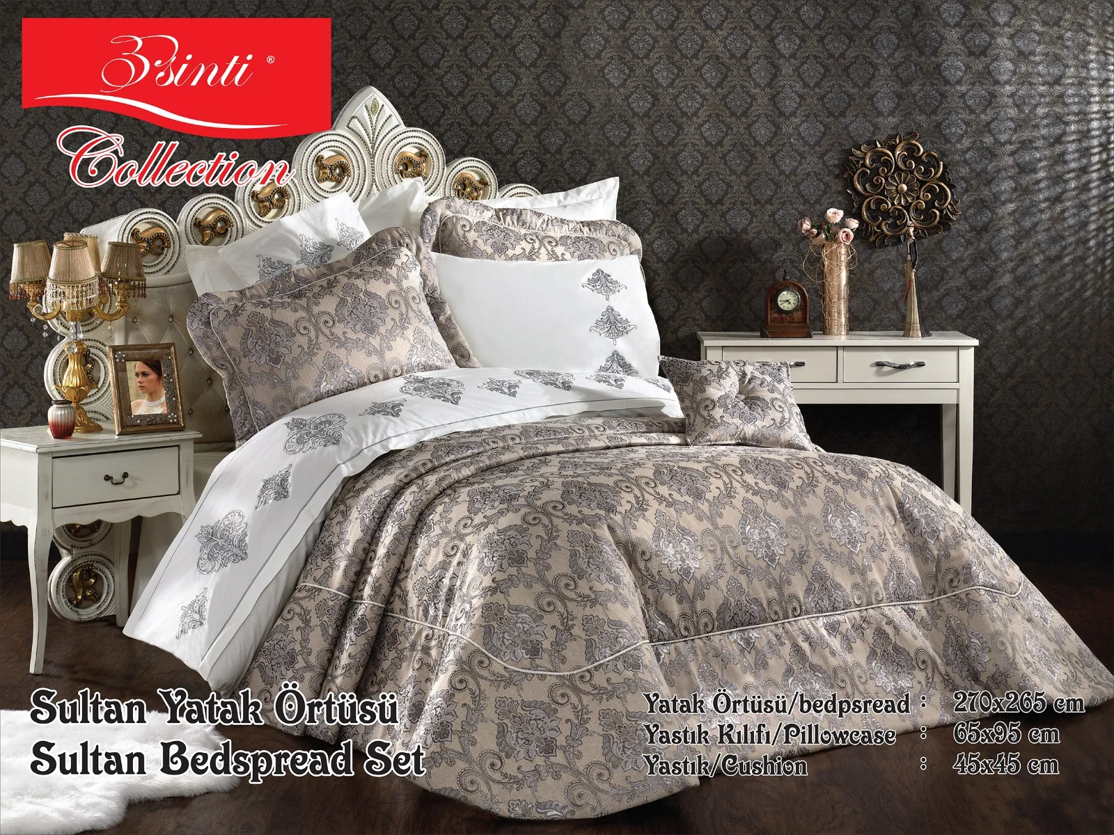 Laced Wedding Style Luxurious Velvet Quilted Middle East Style ...