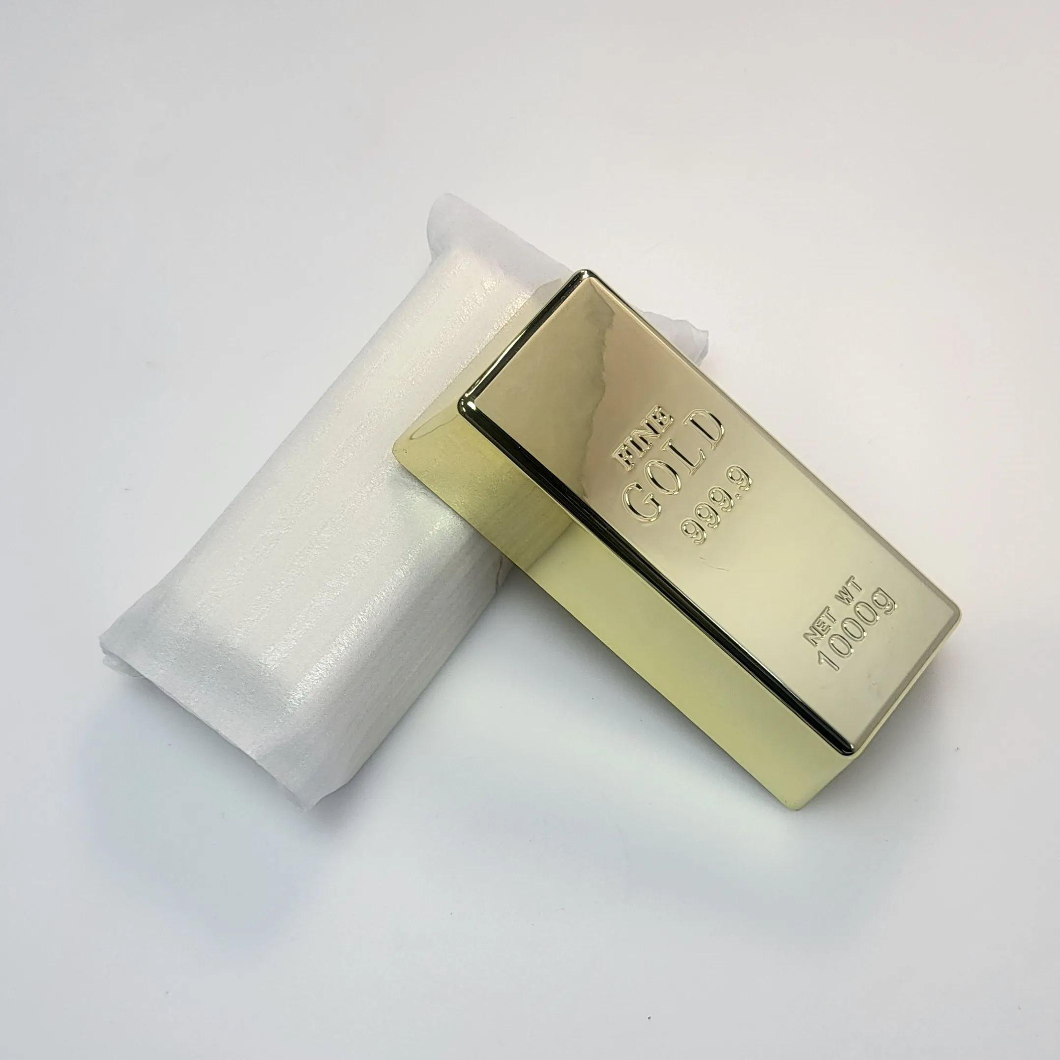 Novelty Shining Plastic Gold Fake Gold Bar 24k Bullion 24 Karat Gold ...