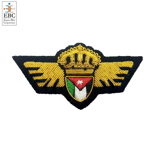 批发阿拉伯航空金条补丁定制飞行员肩部人字形徽章补丁白线等级人字形补丁| Alibaba.com