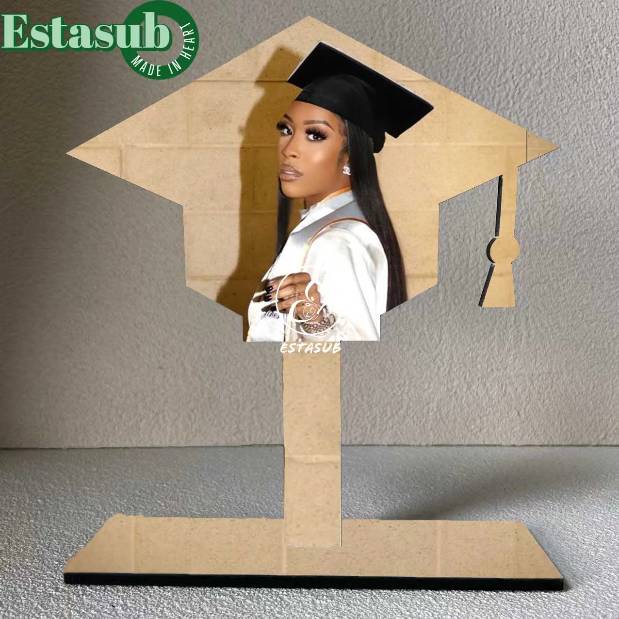 Heat Transfer Blank Sublimation Durable Round Mdf Fan Coming With Stand ...