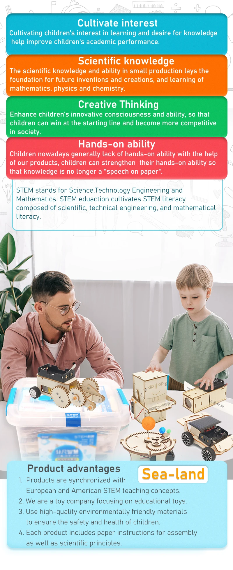 Stem Two Wheel Balance Car Robot Diy Science Kits Kids Students Fun ...