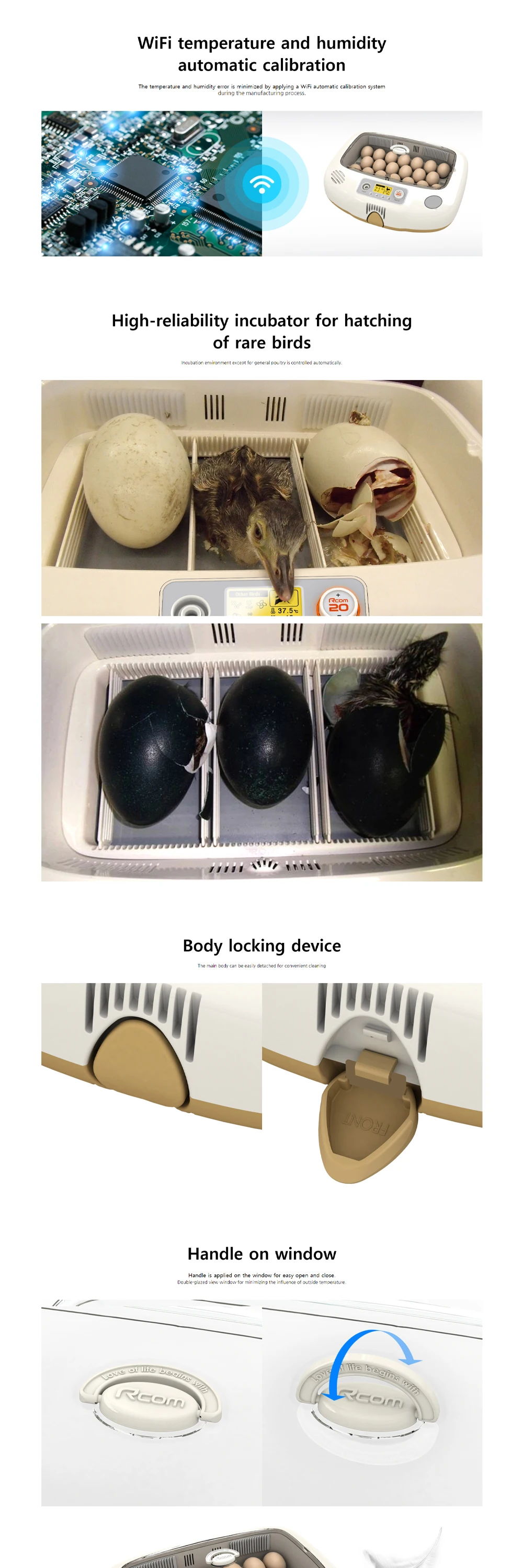 Rcom PRO 20 DO Incubator - Advanced Cooling & Humidity