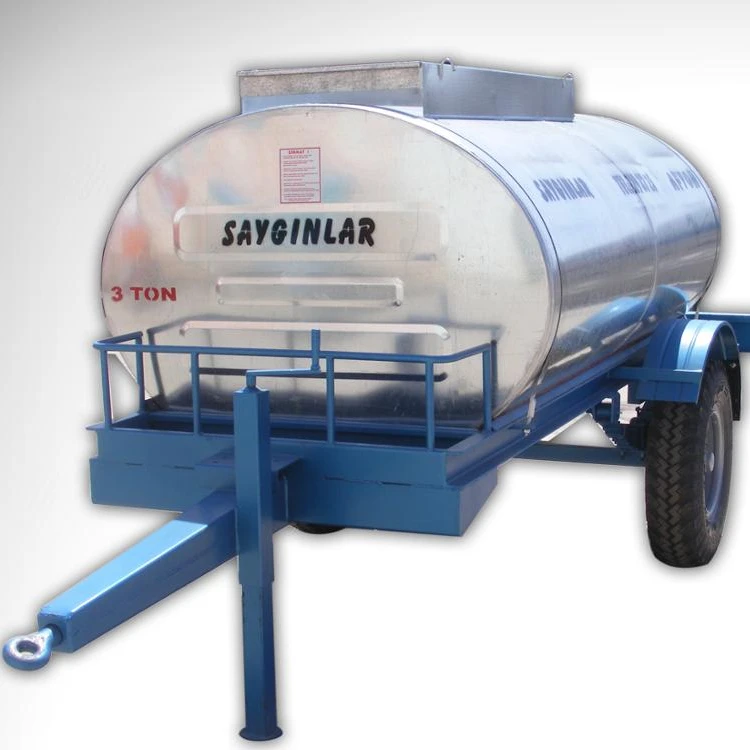Tractor Mounted 3 Tones Farm Water Tank Trailer - Euro 2