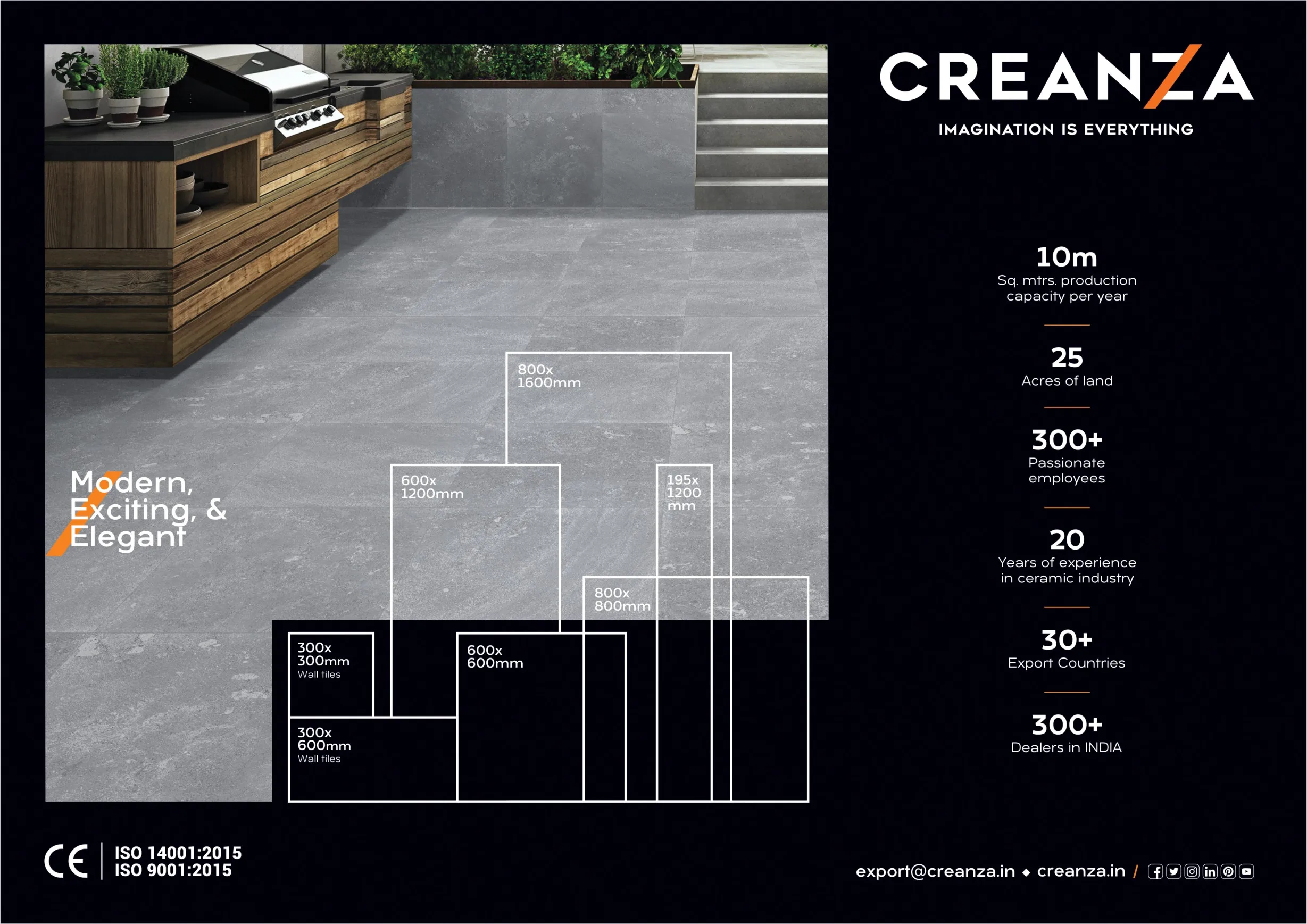 Blue Ceramic Look Porcelain Tile For Bedroom And Bathroom Application ...