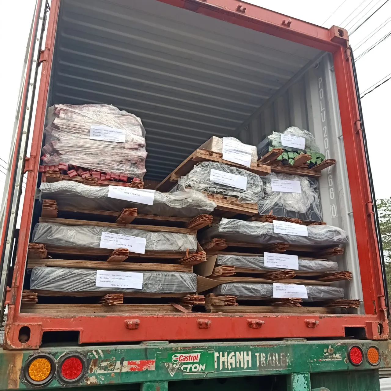 Manufacturing Shipping Container Parts Container Corrugated Side Panel ...