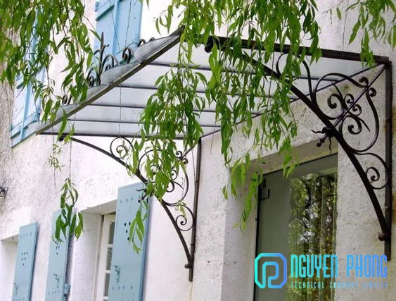 Various High-end Designs For Wrought Iron And Laser Cutting Canopy ...