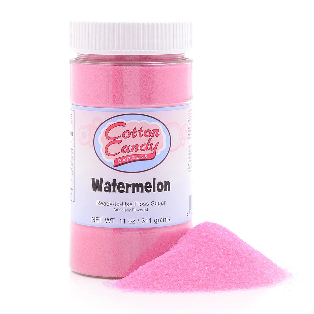 Watermelon Cotton Candy Floss Sugar 11 Oz. Each 11-ounce Jar Of Floss ...