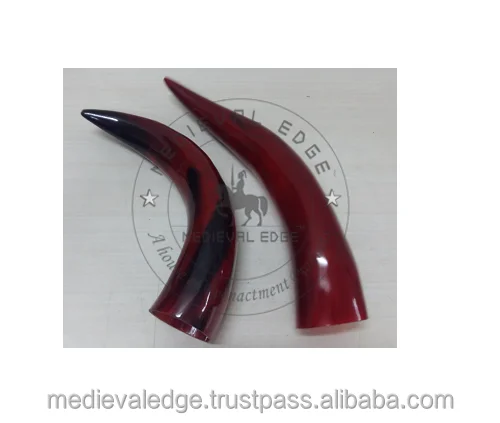 Authentic Handmade Viking Drinking Horn - Medieval Norse Ale Drinking ...