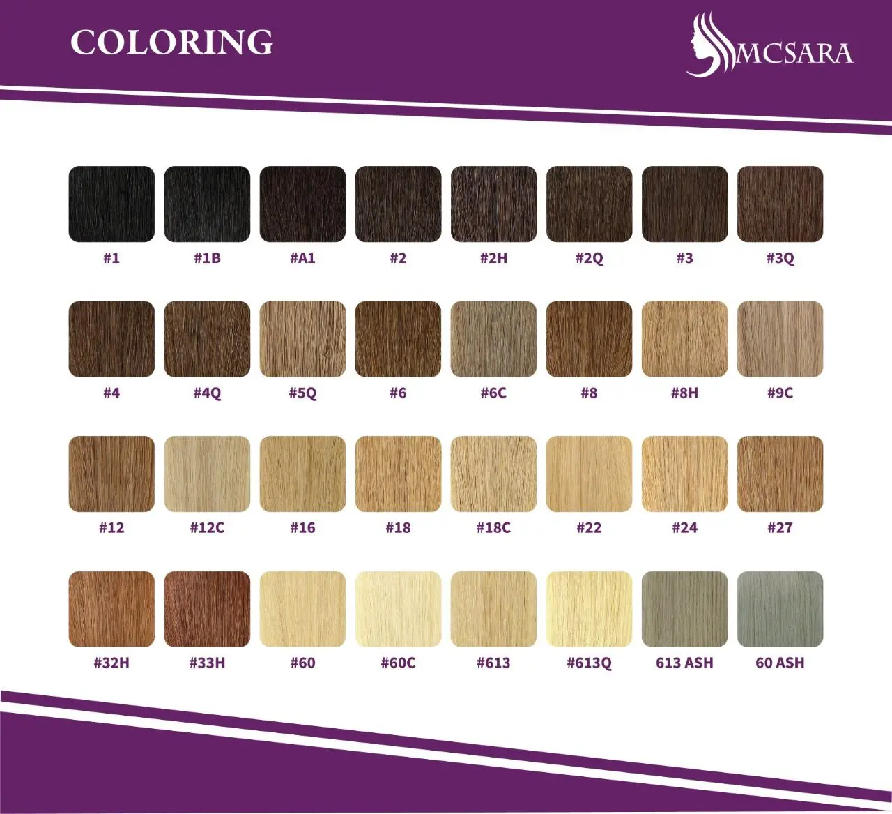 Piano Color Hair Weft 100% Human Hair Extensions Custom Double Drawn ...