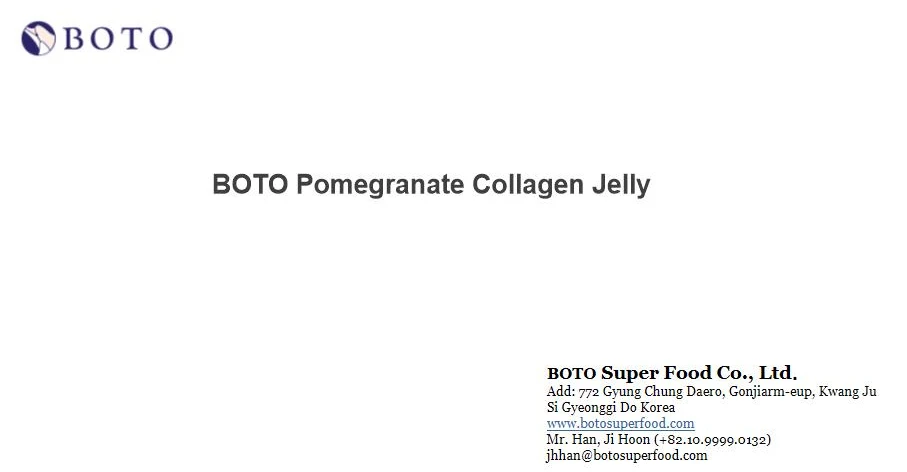 [boto]korean Pomegranate Collagen Jelly Stick Healthy Food Fruit Jelly ...