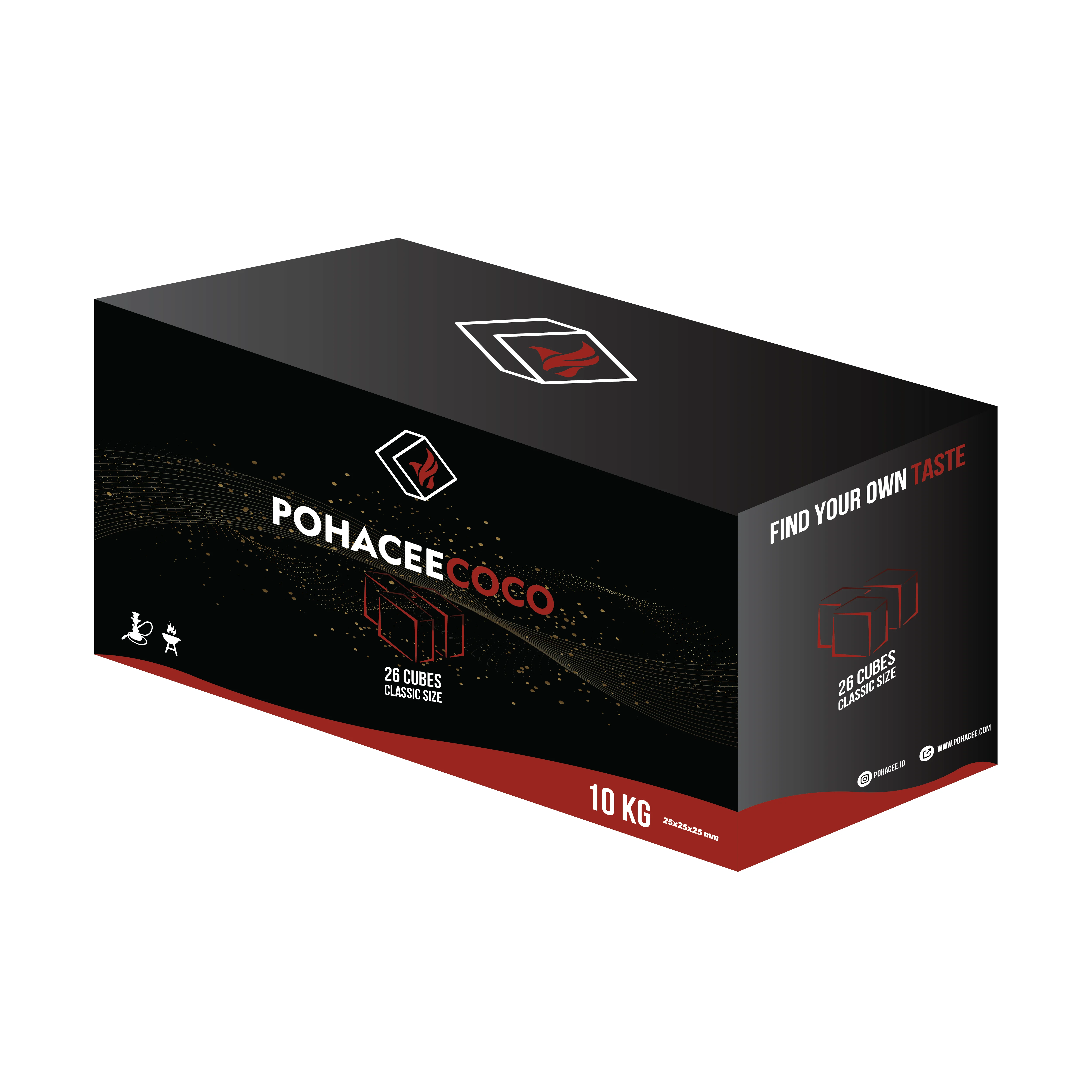 100% Pure Natural Hookah Shisha Coco Charcoal From Indonesia Coconut ...