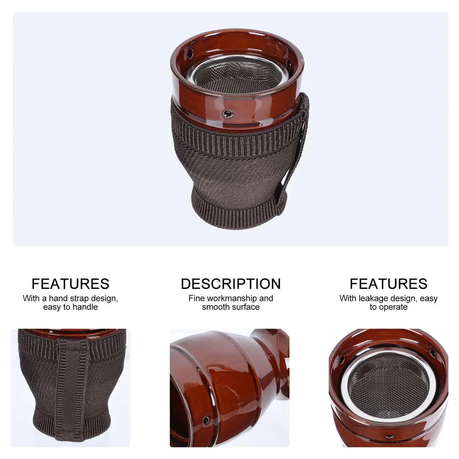 Moxa Burner Moxibustion Pot Ceramic Cup Moxa Stick Burner Holder ...