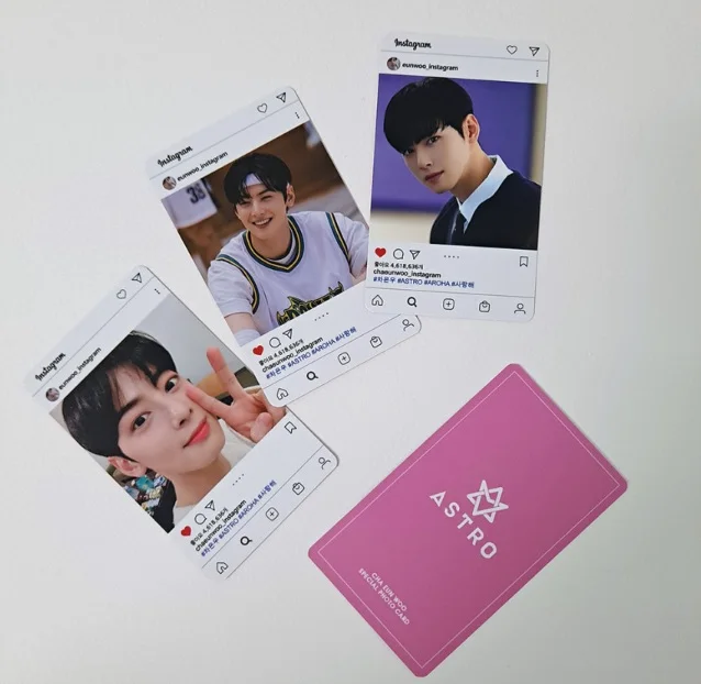 KPOP ASTRO Cha Eun Woo Photo Card - 60 Sheets Made in Korea
