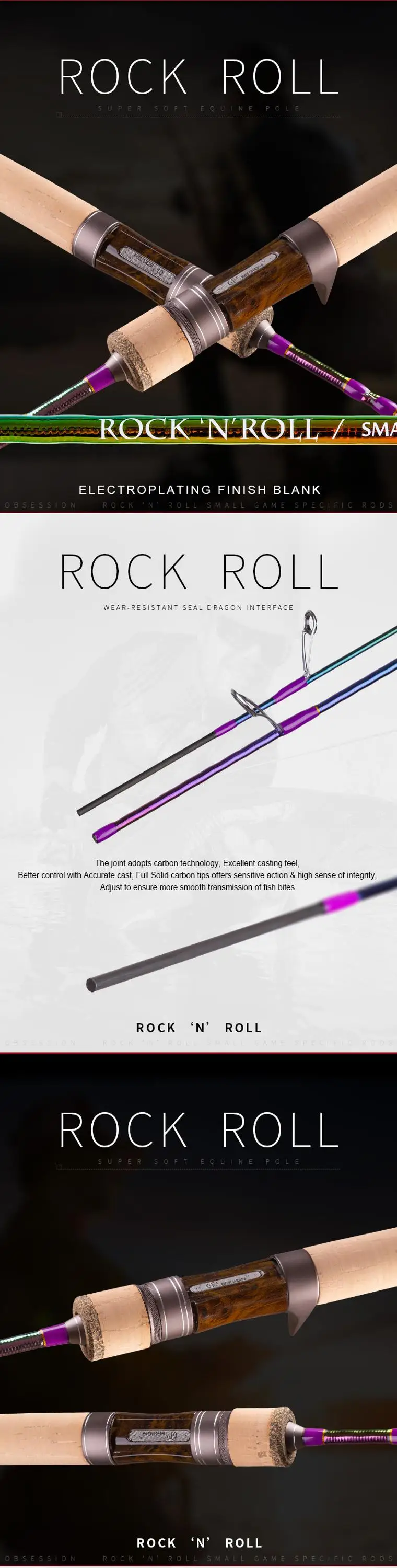 OBSESSION ROCK "N" ROLL - Ultra Light Trout Fishing Rod