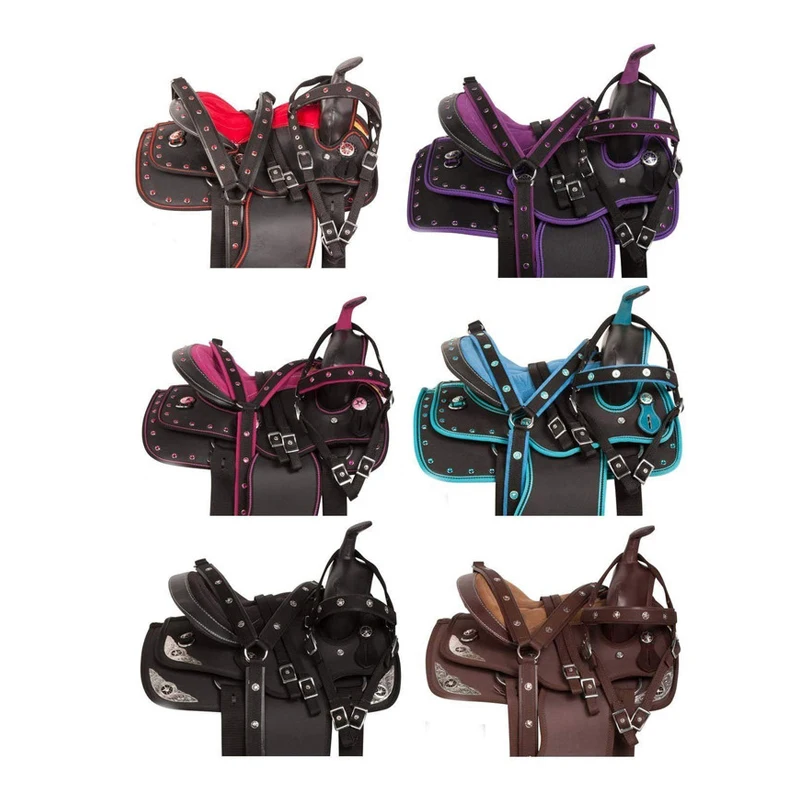 Western Synthetic Saddle For Horse Saddle Exercise Saddle Set For Horse ...