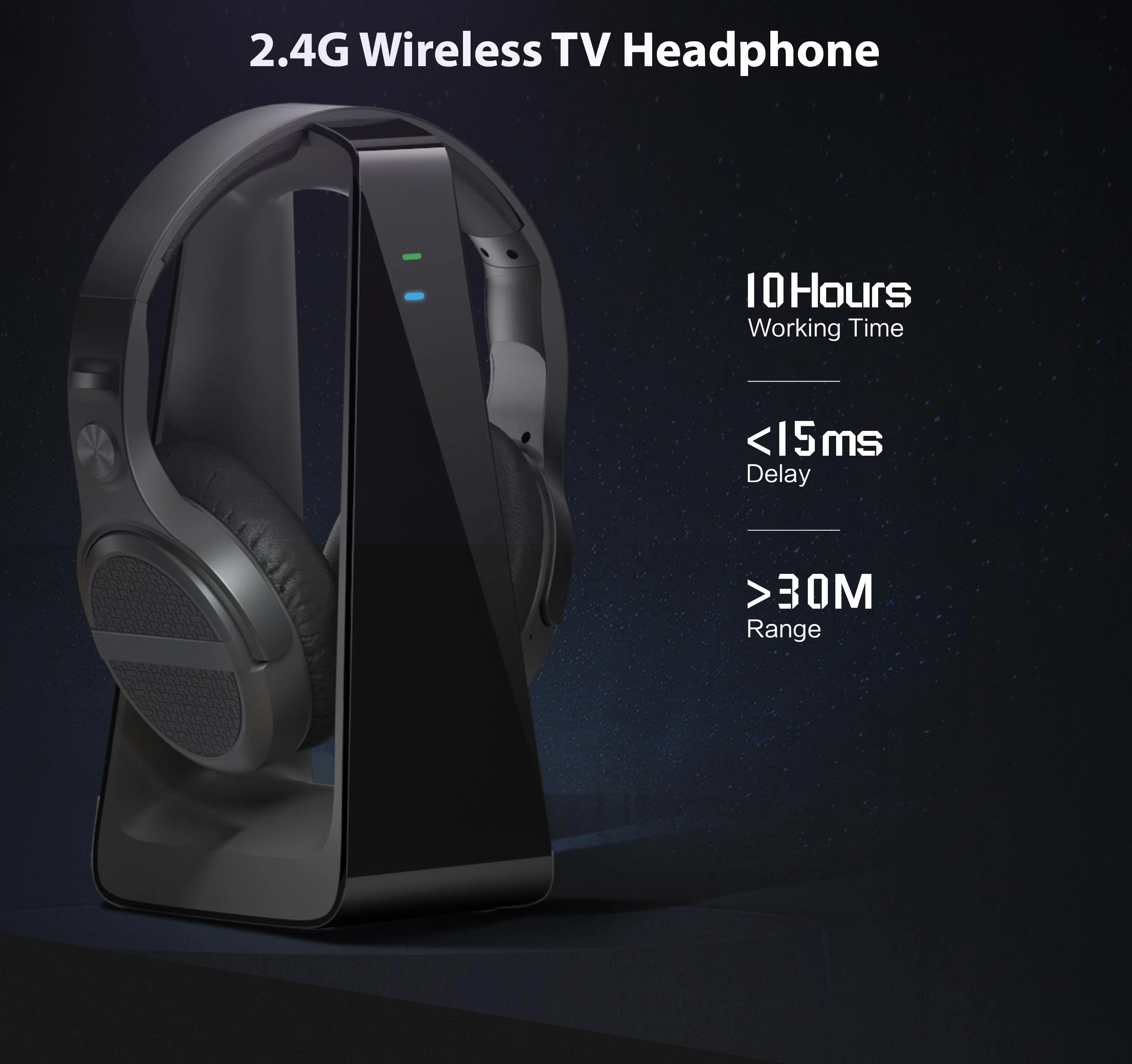 Zfx Rf Headphone 2.4g Wireless Headset Headphones For Tv With Optical ...