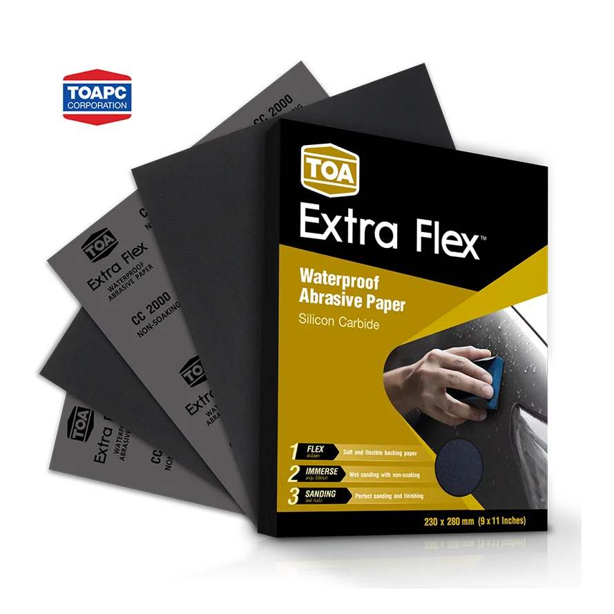 Toa Extra Flex Waterproof Abrasives Paper Sheet Size 230x280mm Grit 60 ...