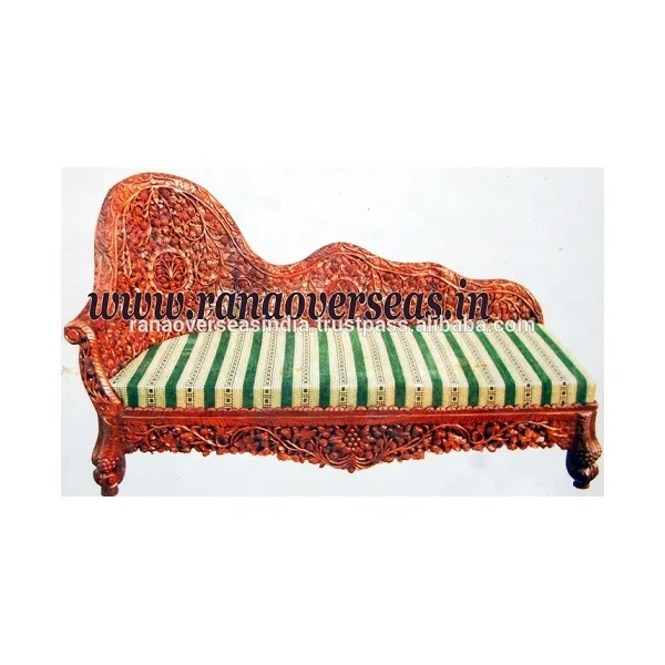 Handmade Wooden Divan Sofa In Brown Color For Home Living Room And ...