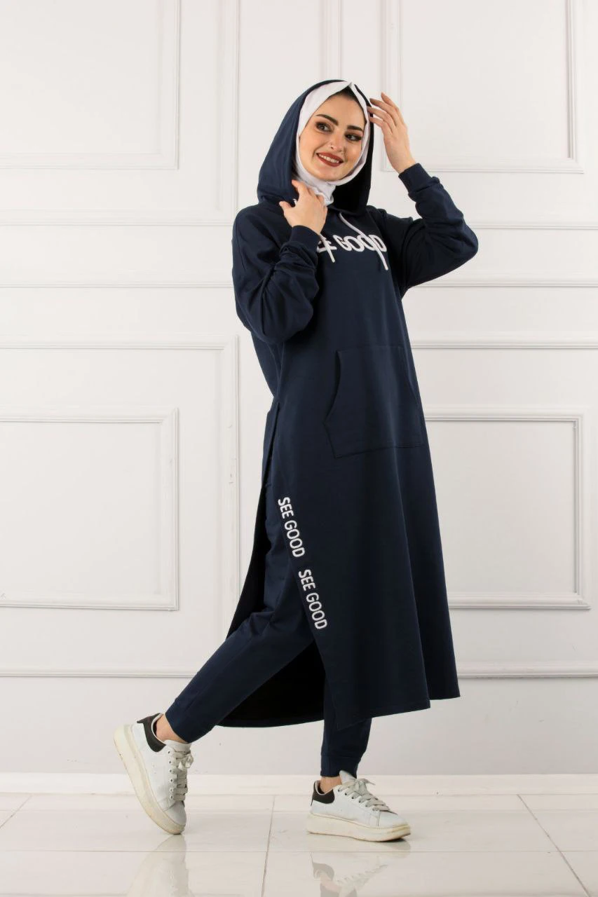 New Season Women 2Piece Tracksuit Set Islamic Clothing Abaya Kaftan ...
