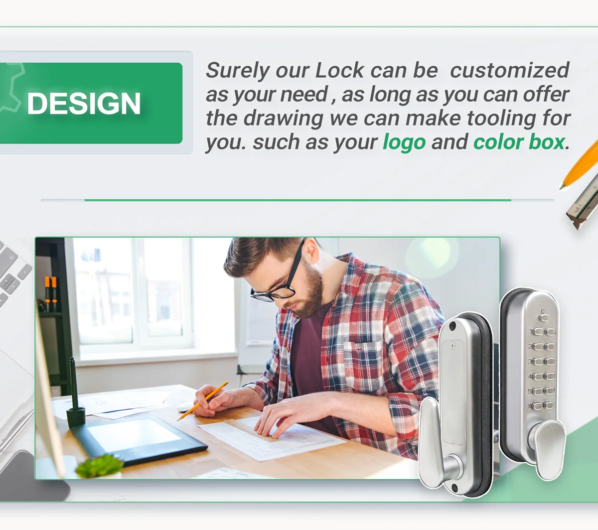 Digital Push Button Lock For Residential Door - Buy Digital Push Button ...