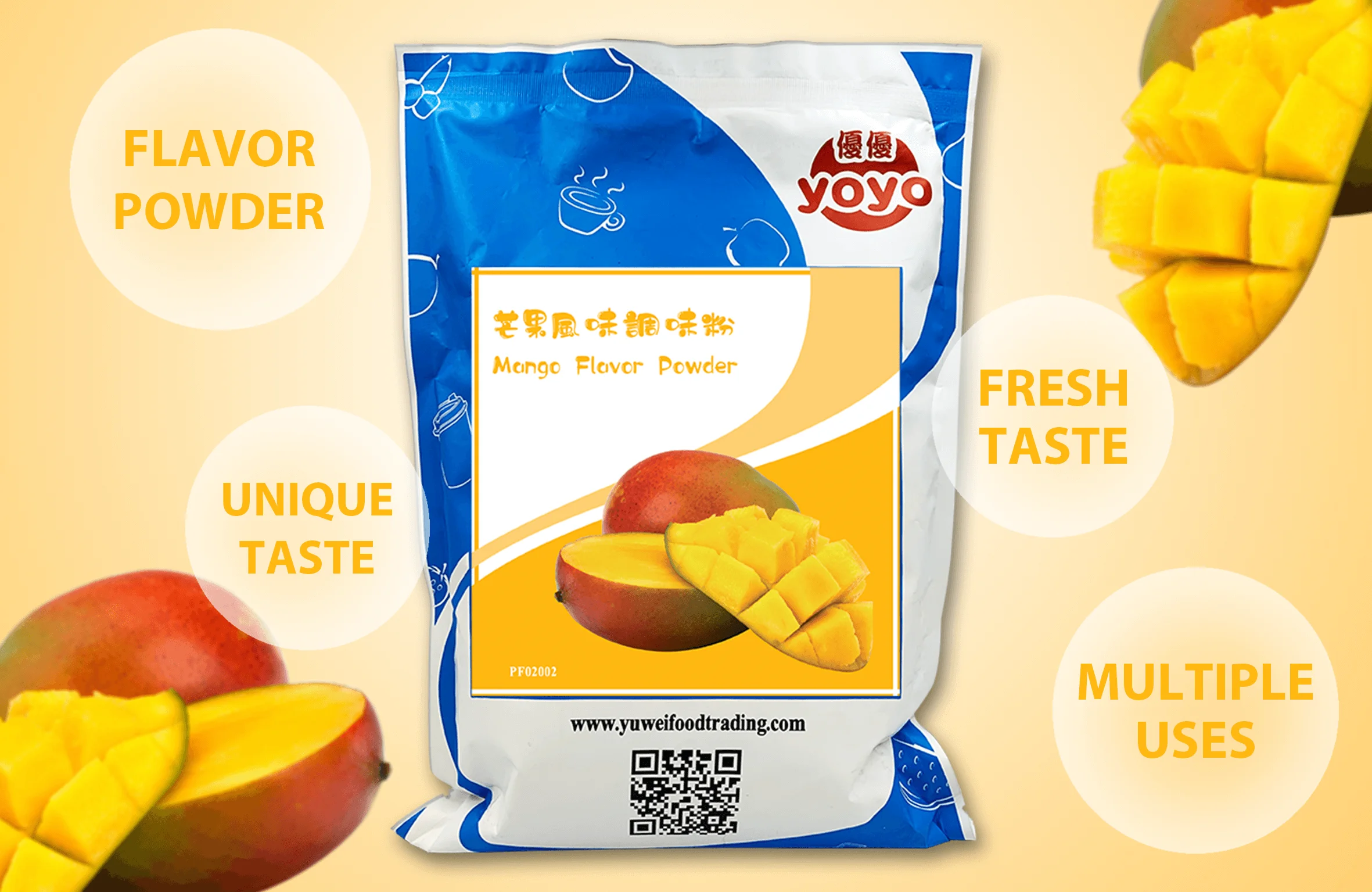 Fruit Powder Mango Fruit Flavor Powder Milk Tea Drinks - Buy Mango ...