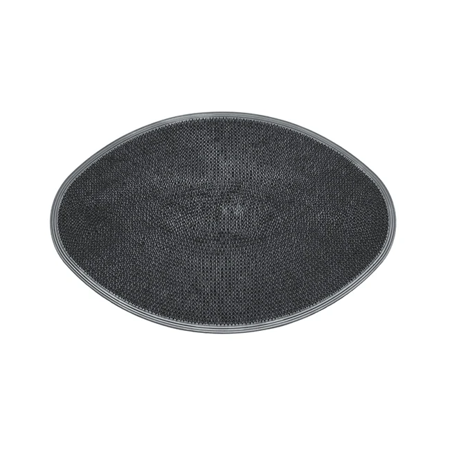 2022 New Product Feather Soft Texture Natural Rubber Floor Mat Grey ...