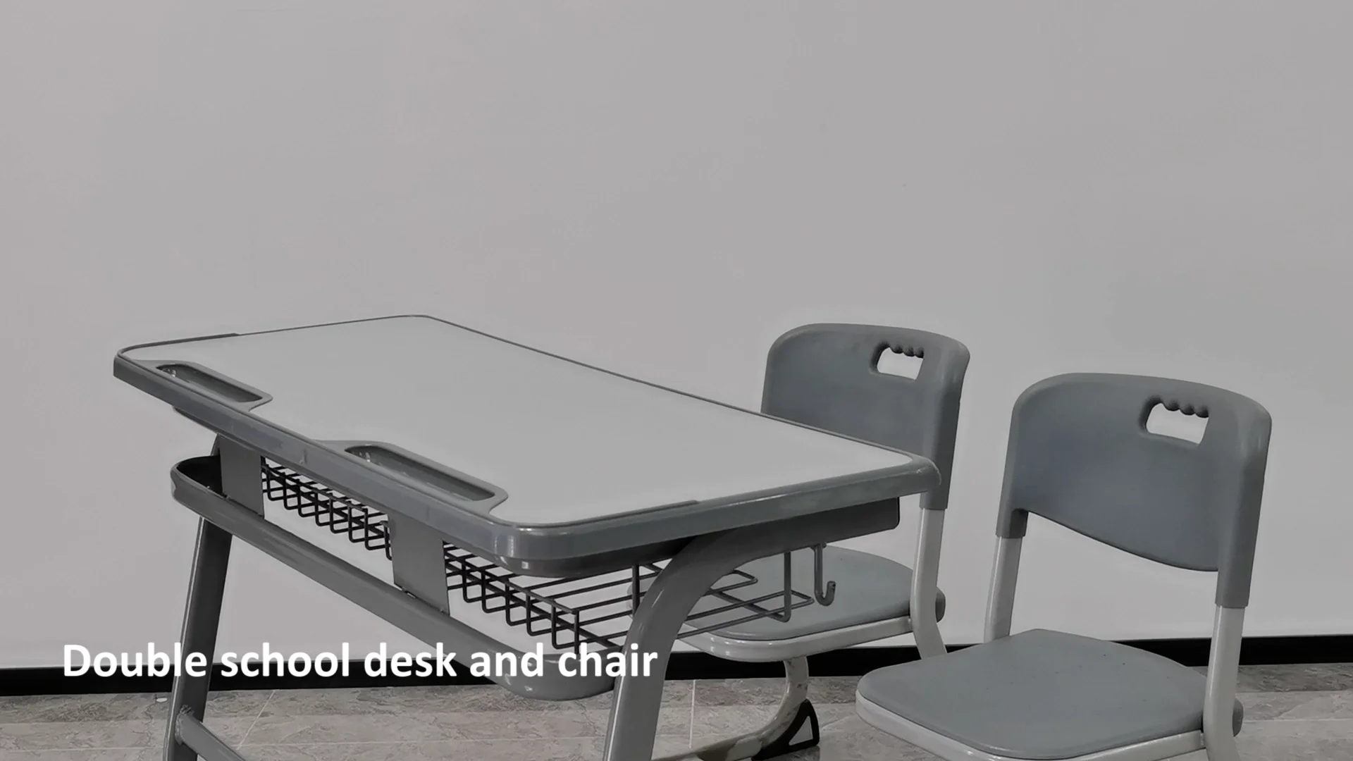 Educational Classroom School Furniture Wooden Desk Bench Set Students ...