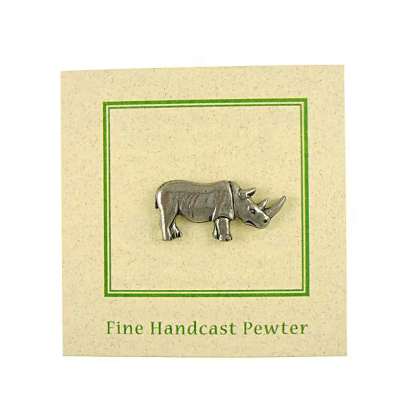 การออกแบบที่กำหนดเองส่งเสริมการขายโลหะ Rhino Lapel Pin - Buy ส่วนบุคคล ...