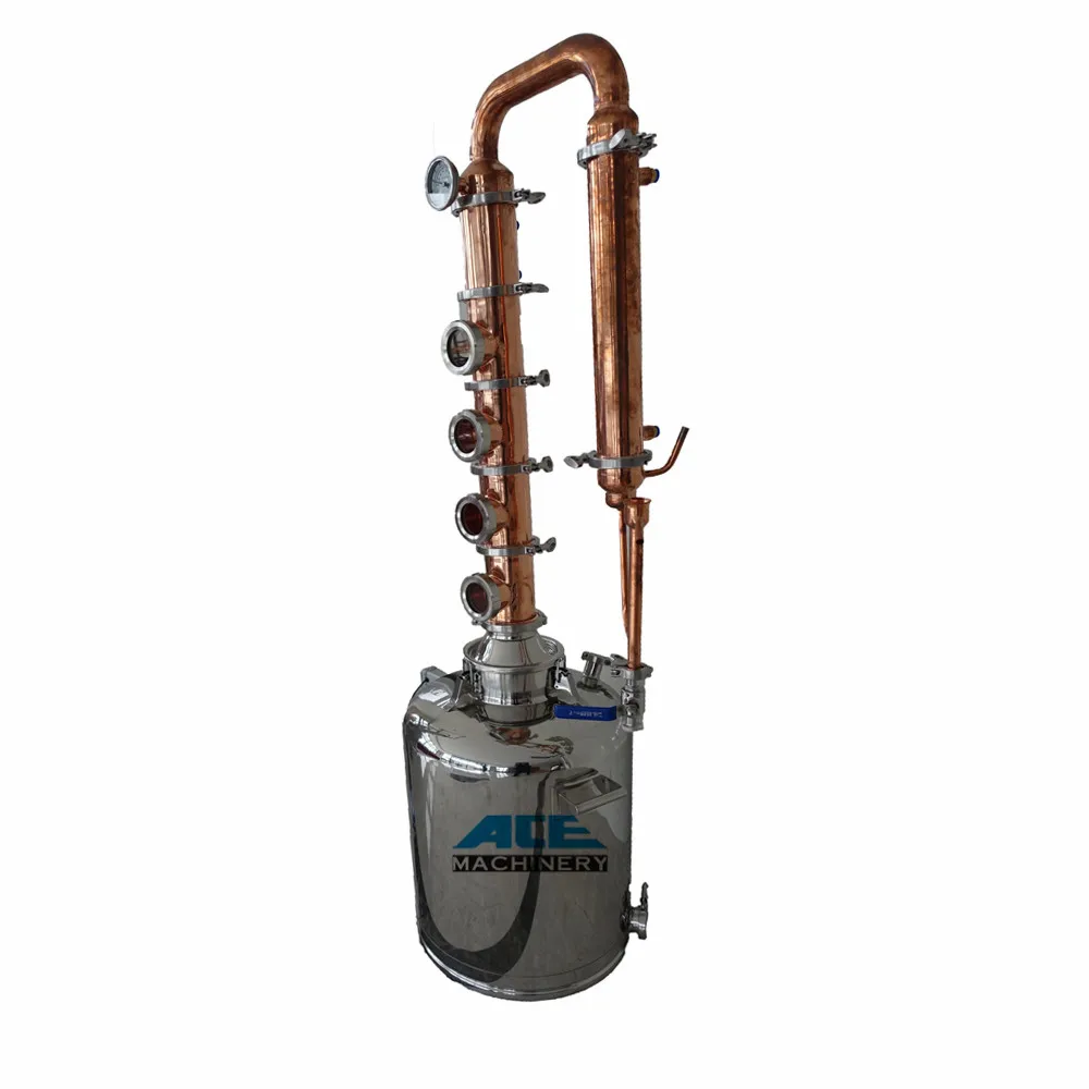 100l-5000l Rose Water Distilling Line Alembic Copper Distillation ...