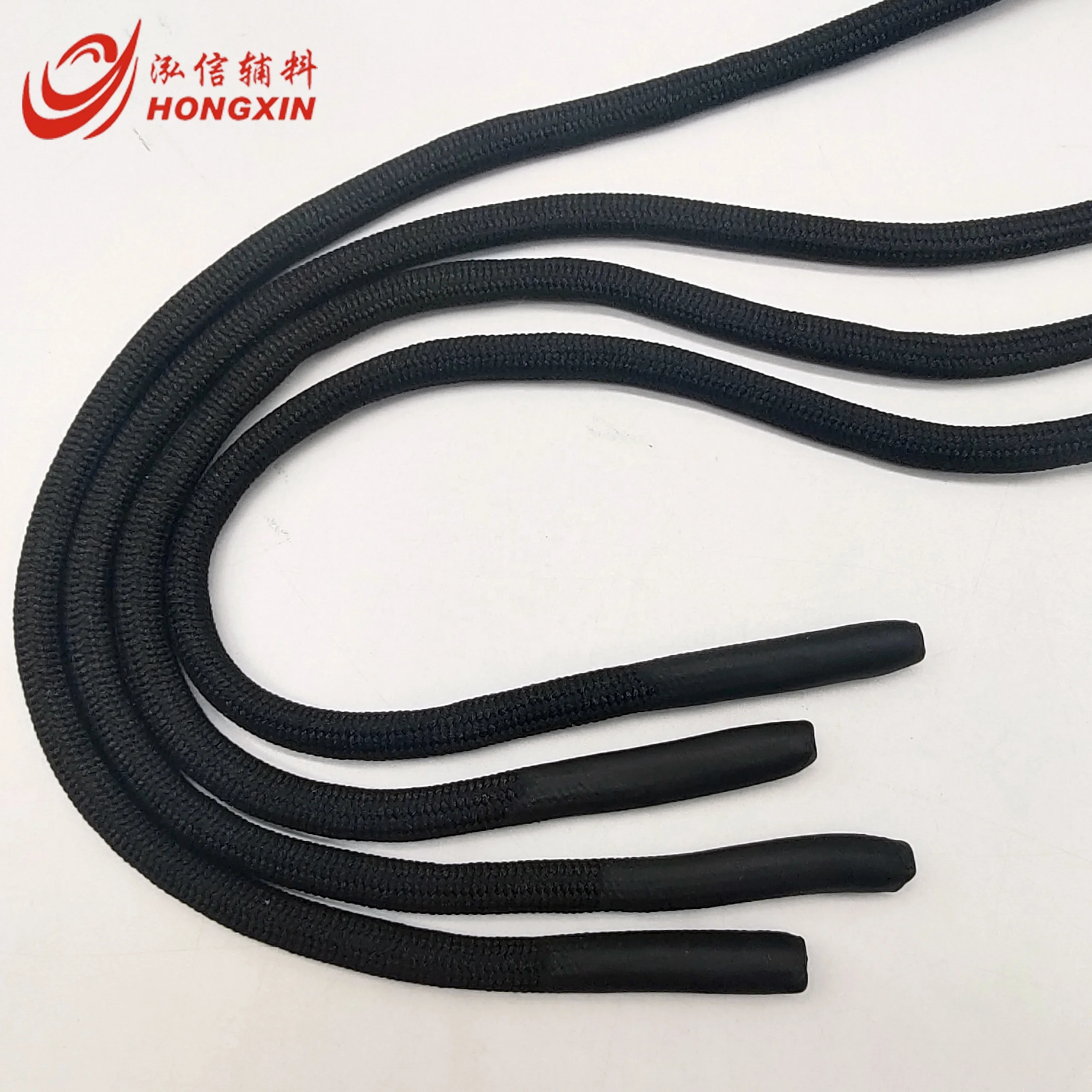 Wholesale Round Polyester Drawcord with Silicone Dipped End