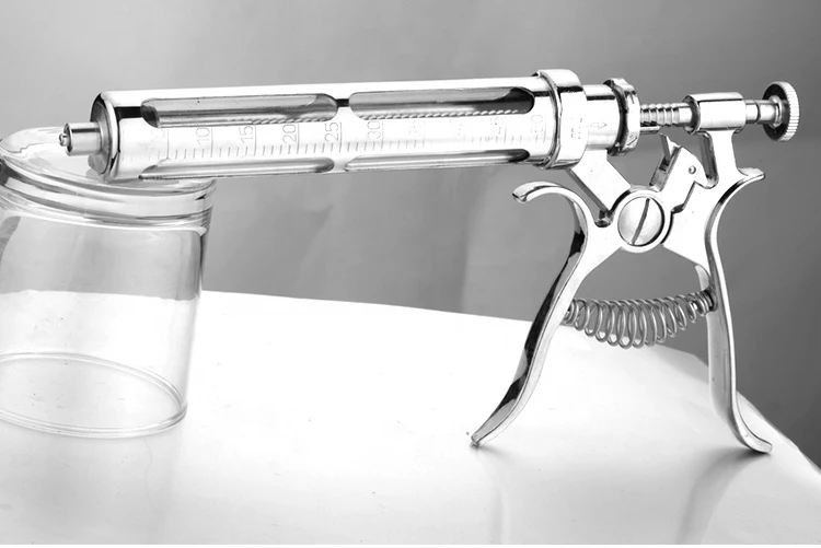 Top Quality Veterinary Continuous Revolver Syringe Semi-Automatic Brass ...