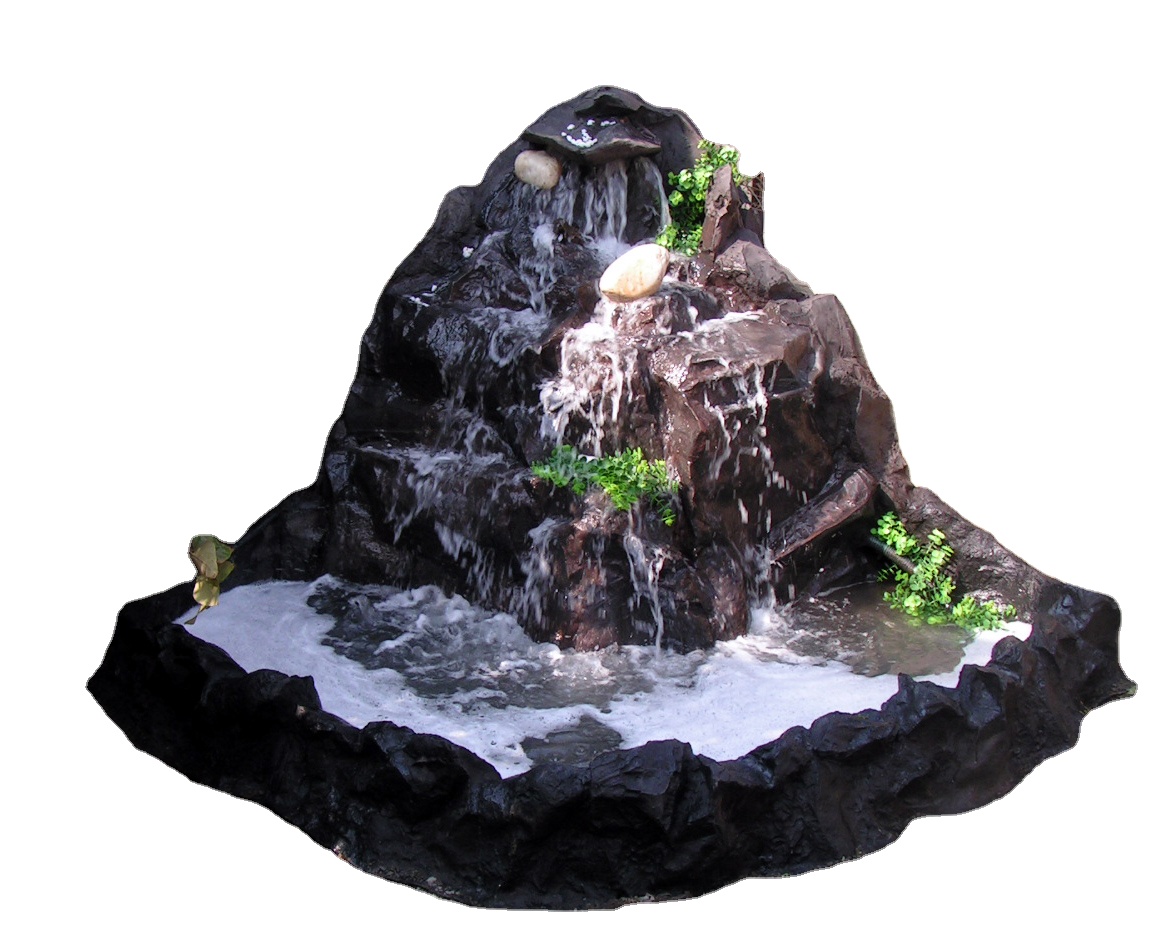 Corner Wall Stone Waterfall Rock Texture Fiberglass Indoor or Outdoor ...