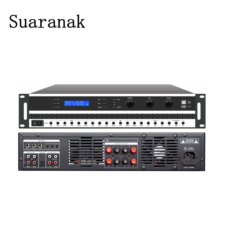 TK-350 KTV Amplifier - Professional 350W Karaoke Mixer with DSP, 7-Band ...