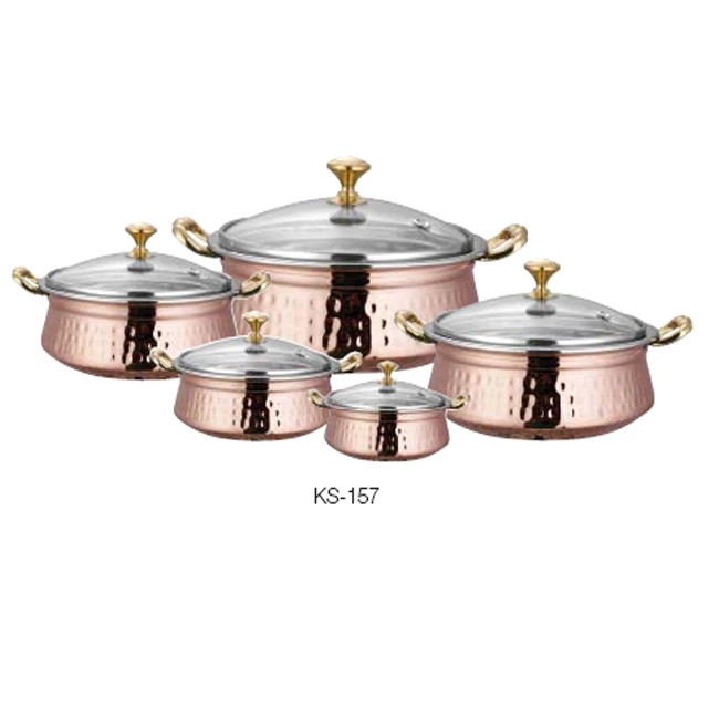 Copper Handi Set / Crock Pot / Copper Serving Handi Bowl New Design ...