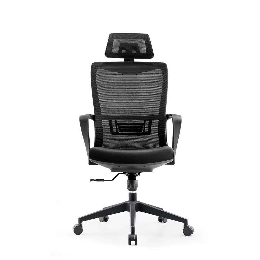 Premium Quality Modern Cooling Ergonomic Fabric Seat High Back Black ...