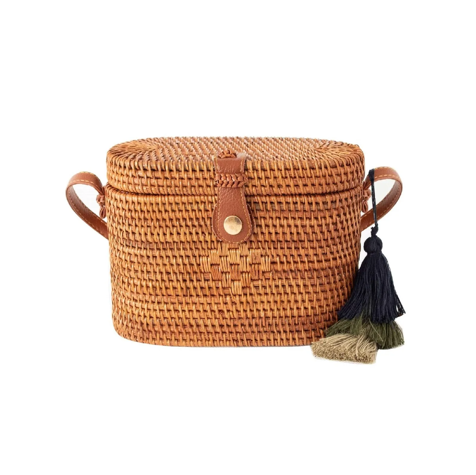 Trendy Round Bags Shell Rattan Bags Summer Beach Handmade In Vietnam ...