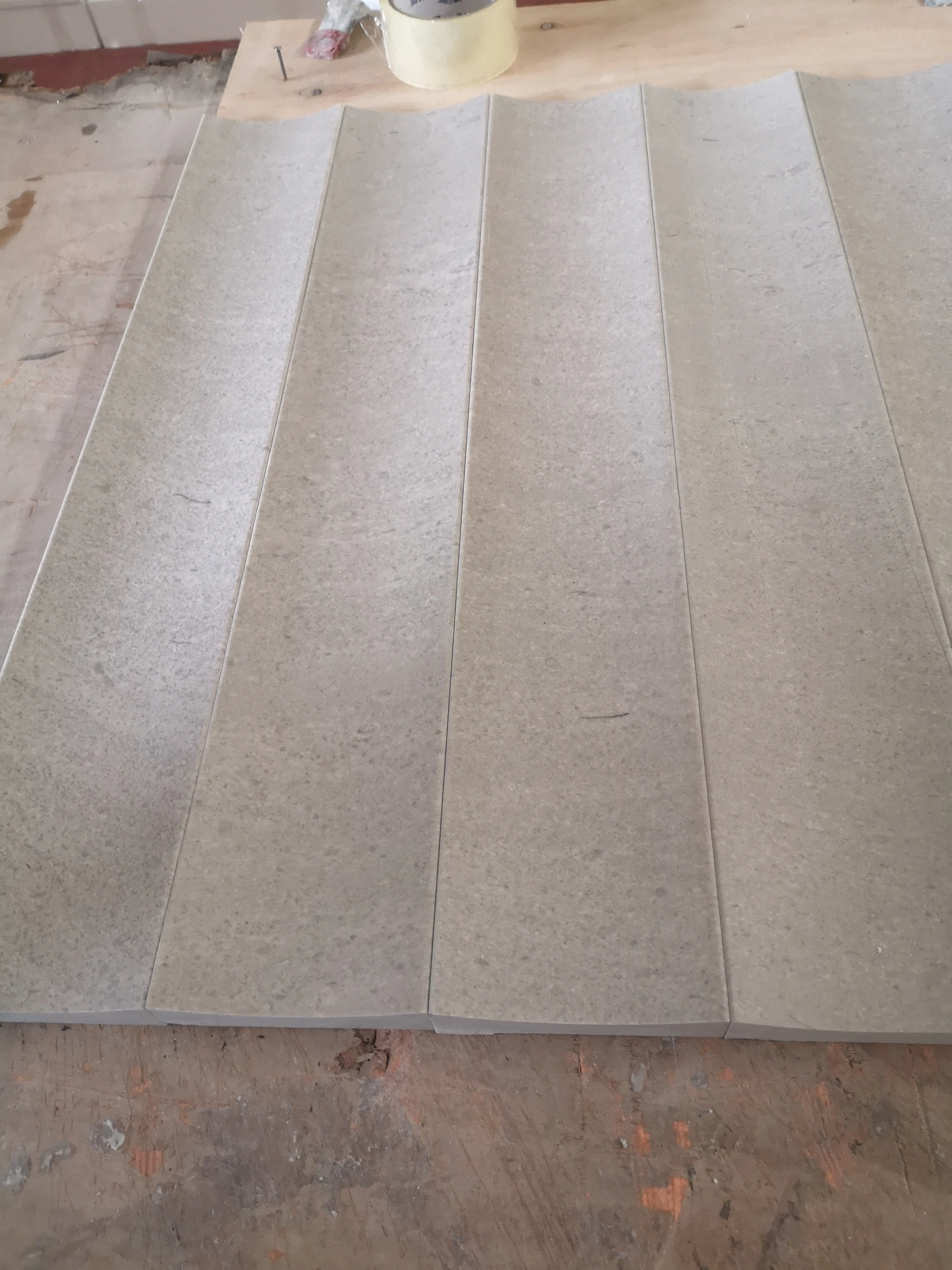 Wall Cladding Fluted Stone - Chinese Natural Light Grey
