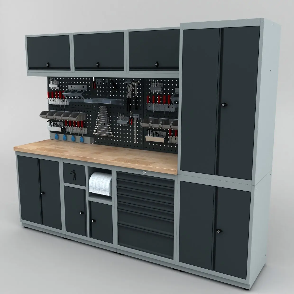 Modular Tool Cabinet System For Mechanic Garages - Buy Garage Cabinets ...
