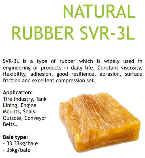Natural Rubber Svr 3l Raw Rubber Material High Quantity From Ngoc Chau ...