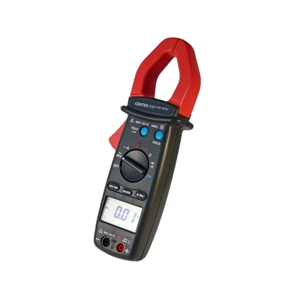 Center 210 series digital Clamp Meter with 1000a ac dc true rms ...