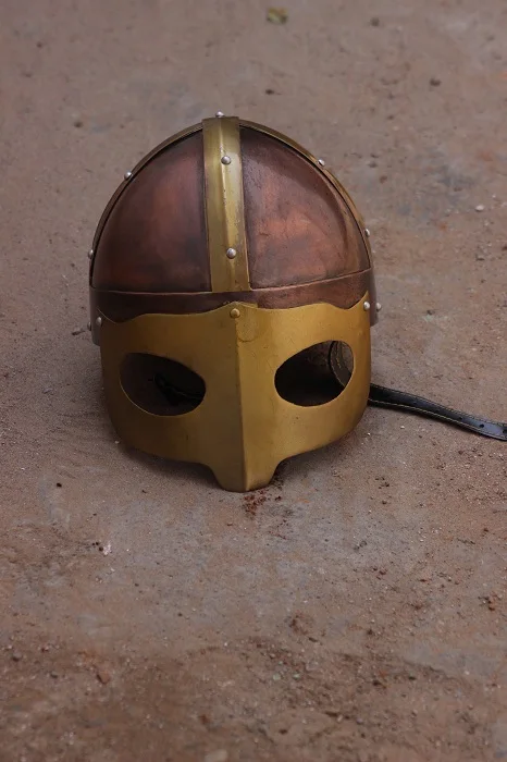 Medieval Viking Spectacle Helmet - Barbute Norman Helmet