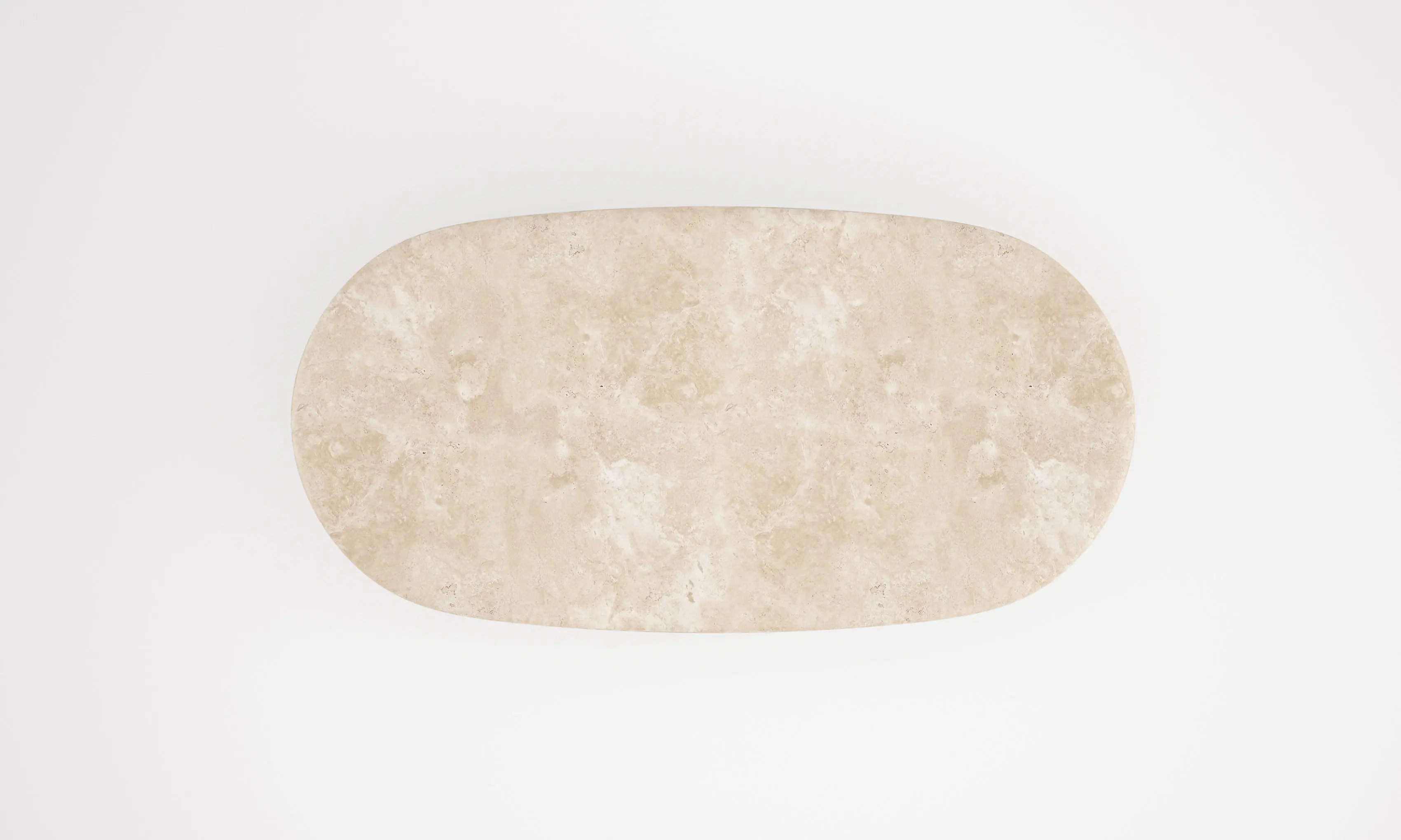 Classical Beige Oval Stone Furniture Luxury Marble Travertine Coffee ...