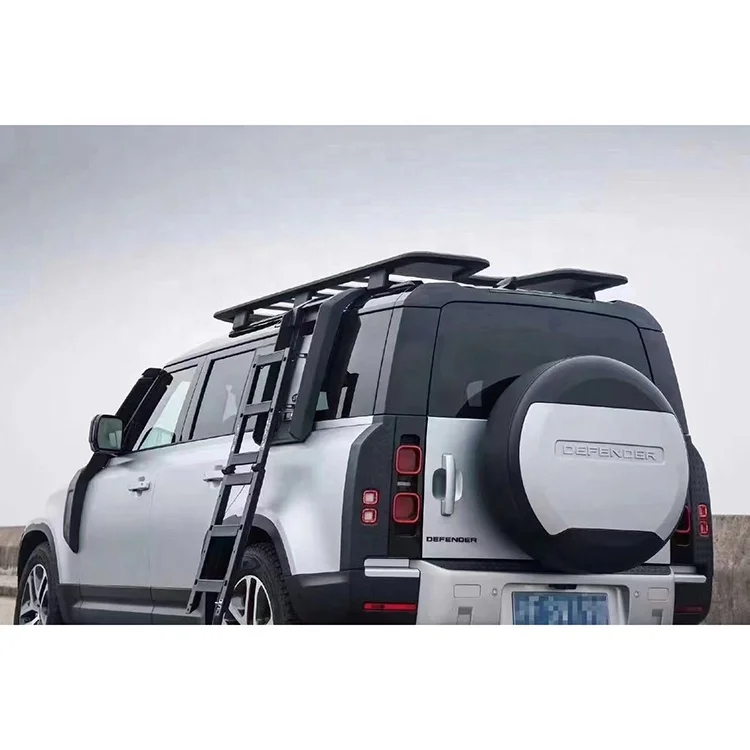 Deployable Side Mounted Roof Rack System Ladder for Land Rover Defender ...