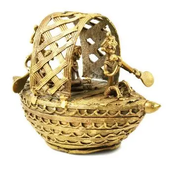 Dhokra Craft Dhokra Art Boat Brass Metal Home Decorative Handicraft ...