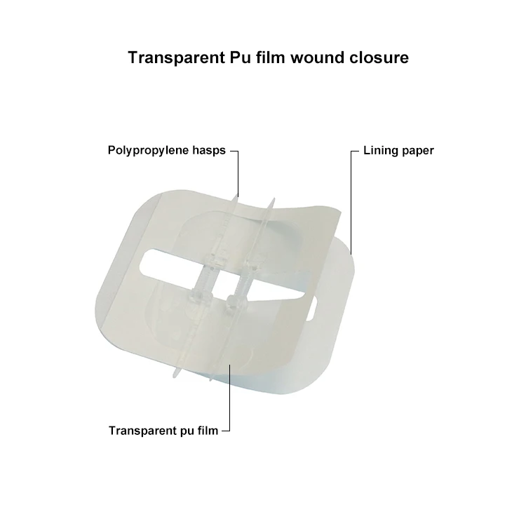 BLUENJOY Medical Transparent Zip Stitch Dressing Zipper