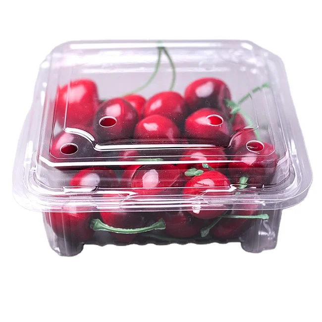 120*110*75 mm Transparent Rectangle Plastic Pet Fruit Tray Vegetable ...