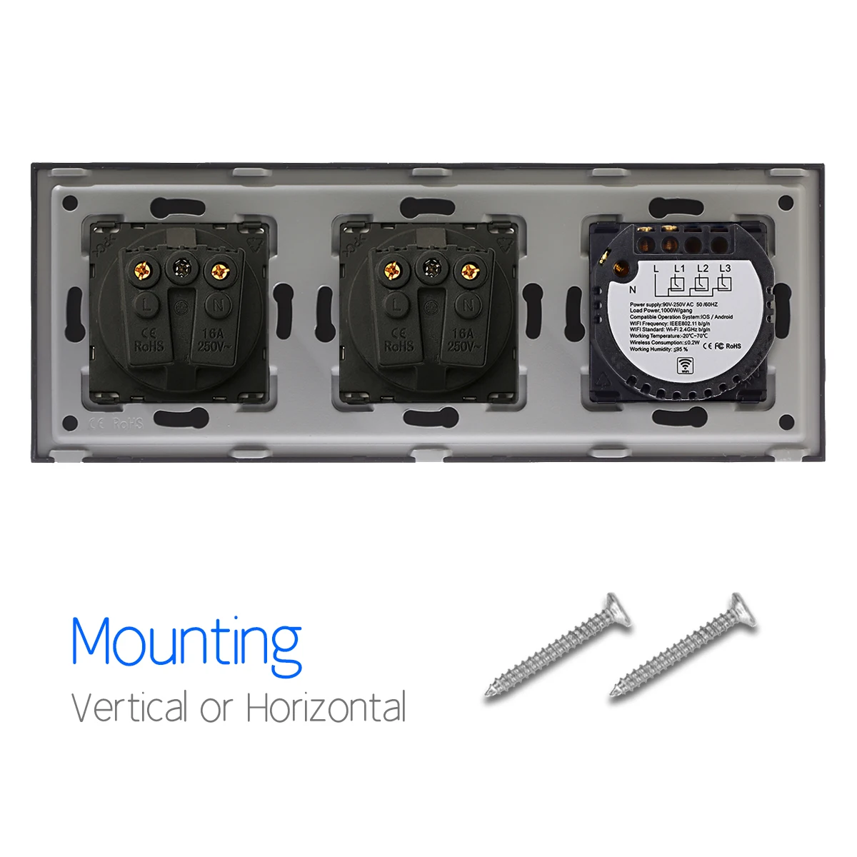 Bingoelec Zigbee 1gang 1way Wifi Touch Switch and Socket EU 16A