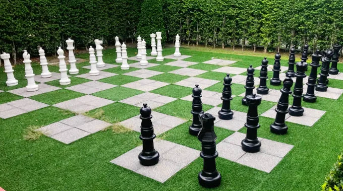 Giant Fiberglass Chess Set for Outdoor Games & Events - Decorative ...