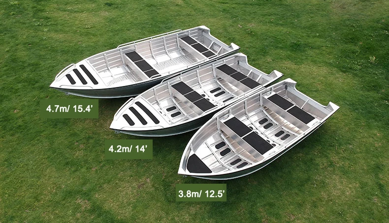 Ecocampor Small 6 People 14ft Customized V Hull Full Weld Aluminum ...