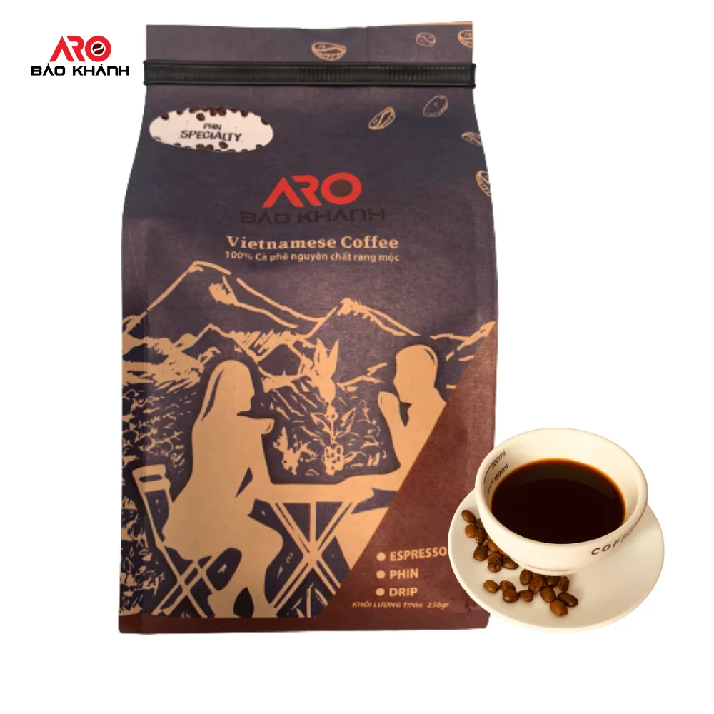 Oem Bulk Coffee Bean Arabica Natural Vietnam Aro Bao Khanh Bag 5kg ...